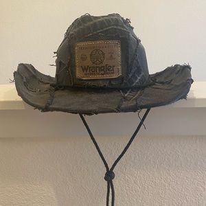 Wrangler | Accessories | Custom Jean Cowboy Hat | Poshmark